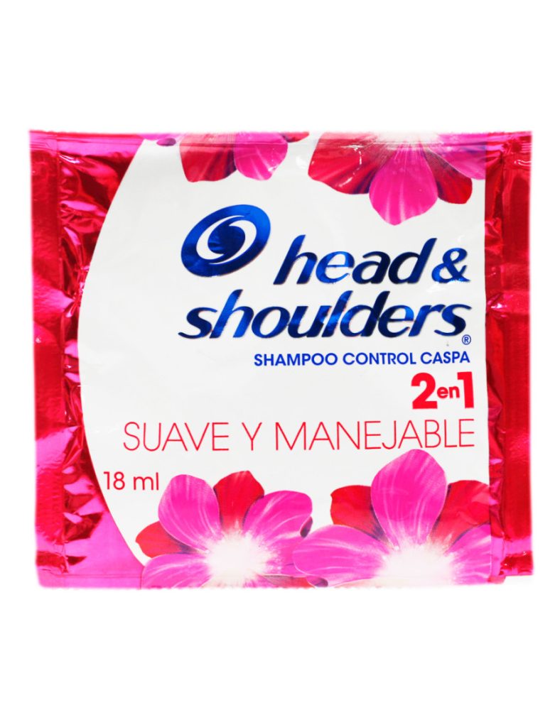 SHAMPOO H&S SACHET, SHAMPOO CONTROL CASPA, 18ML, PRESENTACIÓN Y PRECIO ...